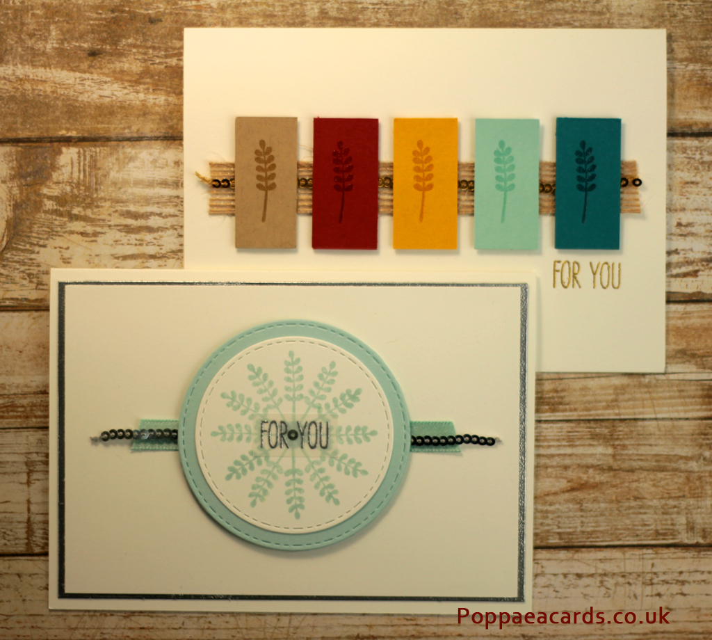 One stamp set, 2 cards challenge – Poppaea Cards